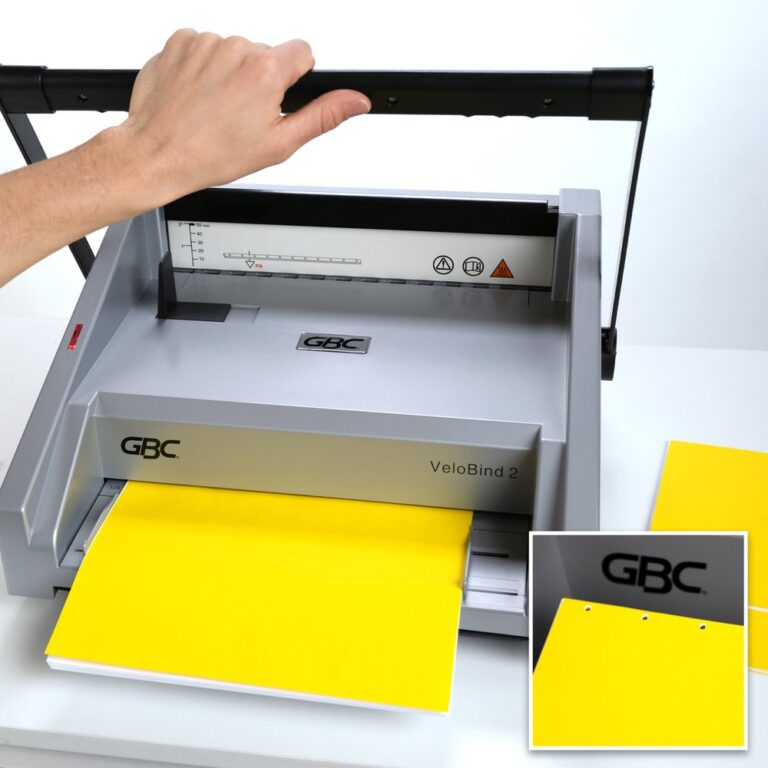 GBC® VeloBind™ 2 Punch and Bind Machine, Binds 500 Sheets, Punches 20 ...